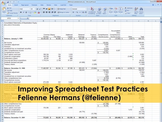 Improving Spreadsheet Test Practices
