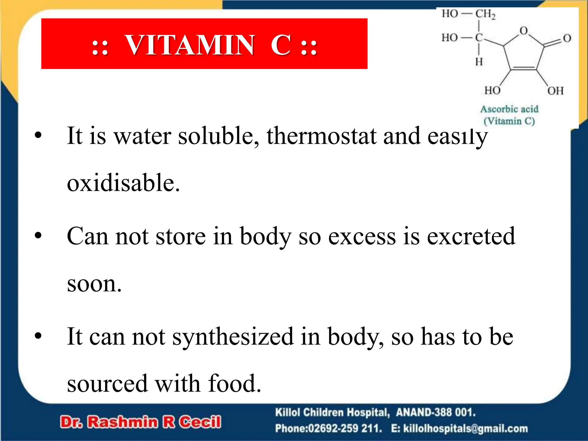 Deficiency of Vitamin-C _Ascorbic acid_Pediatrics | PPT