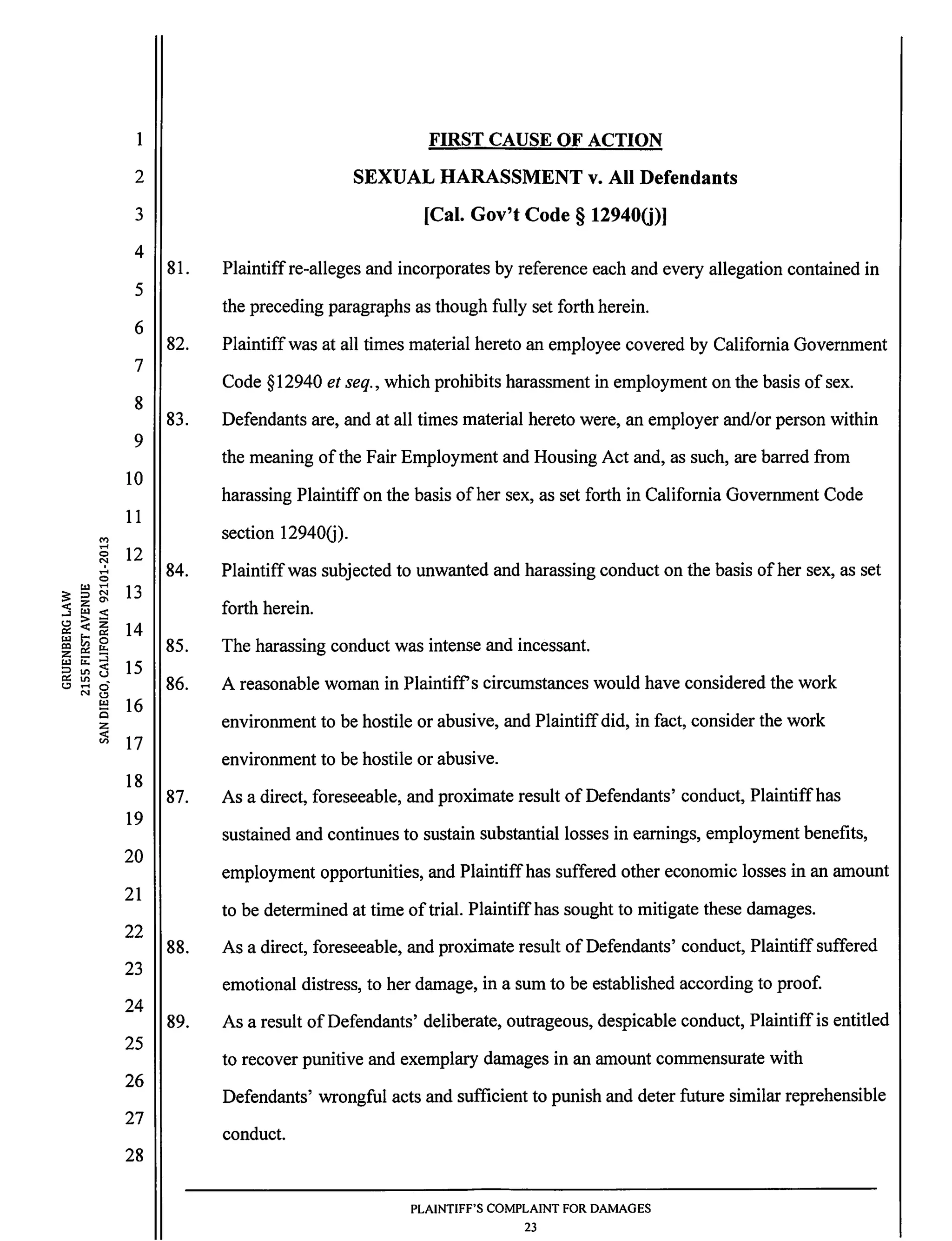 Jessica Wyman vs. Yasuhisa Yaz Iida of Rakuten USA - Sexual Harassment ...