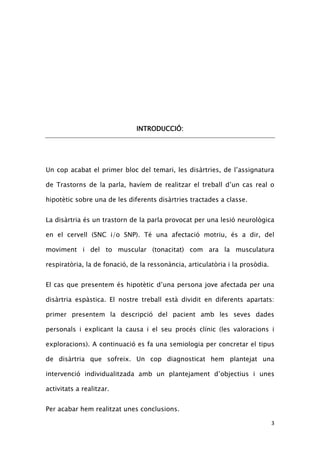 Cas disàrtria. núria falcó i laia huguet | PDF