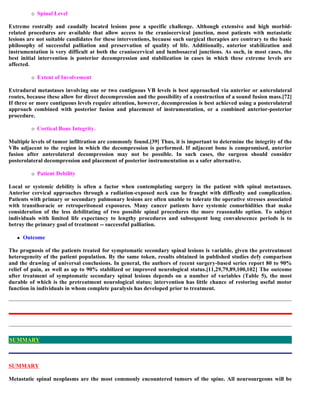 Case record...Spinal metastasis | PDF