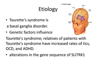 touretts syndrome | PPTX