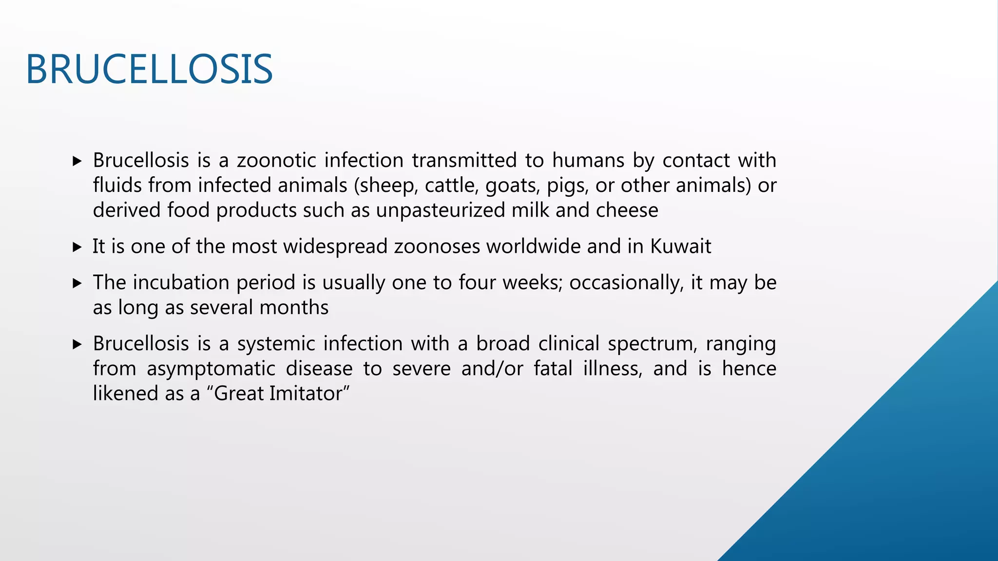 Brucellosis with cervical abscess | PPT