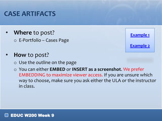 Case artifacts | PPT