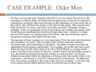 ARGEC Case studies reminiscence therapy for older adults | PDF