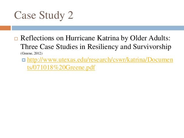 ARGEC Case Studies: Resilience in Older Adulthood | PDF
