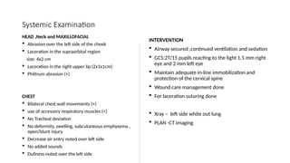 Case presentation trauma presentation vvtion | PPTX
