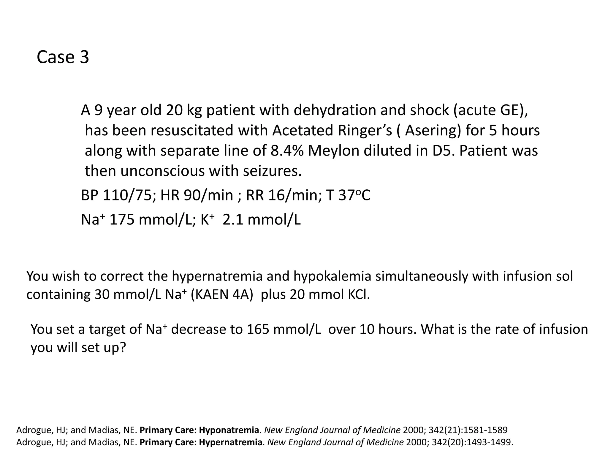 Case-based approach in parenteral fluid therapy | PDF