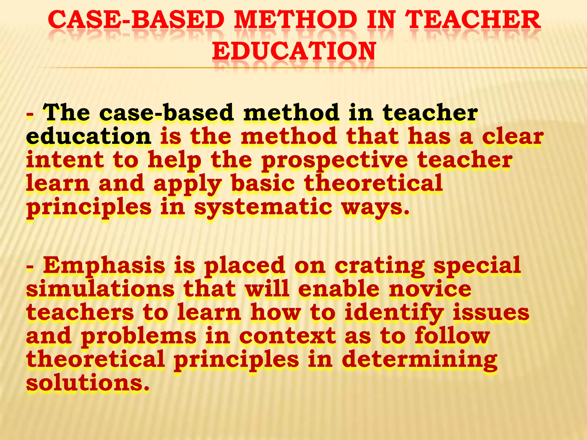Case-Based Education | PPSX