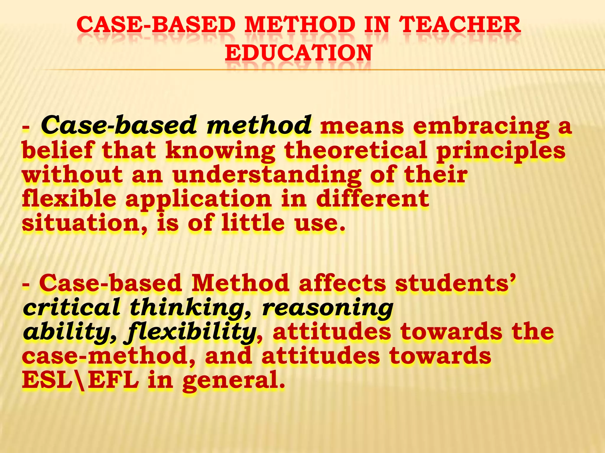 Case-Based Education | PPSX