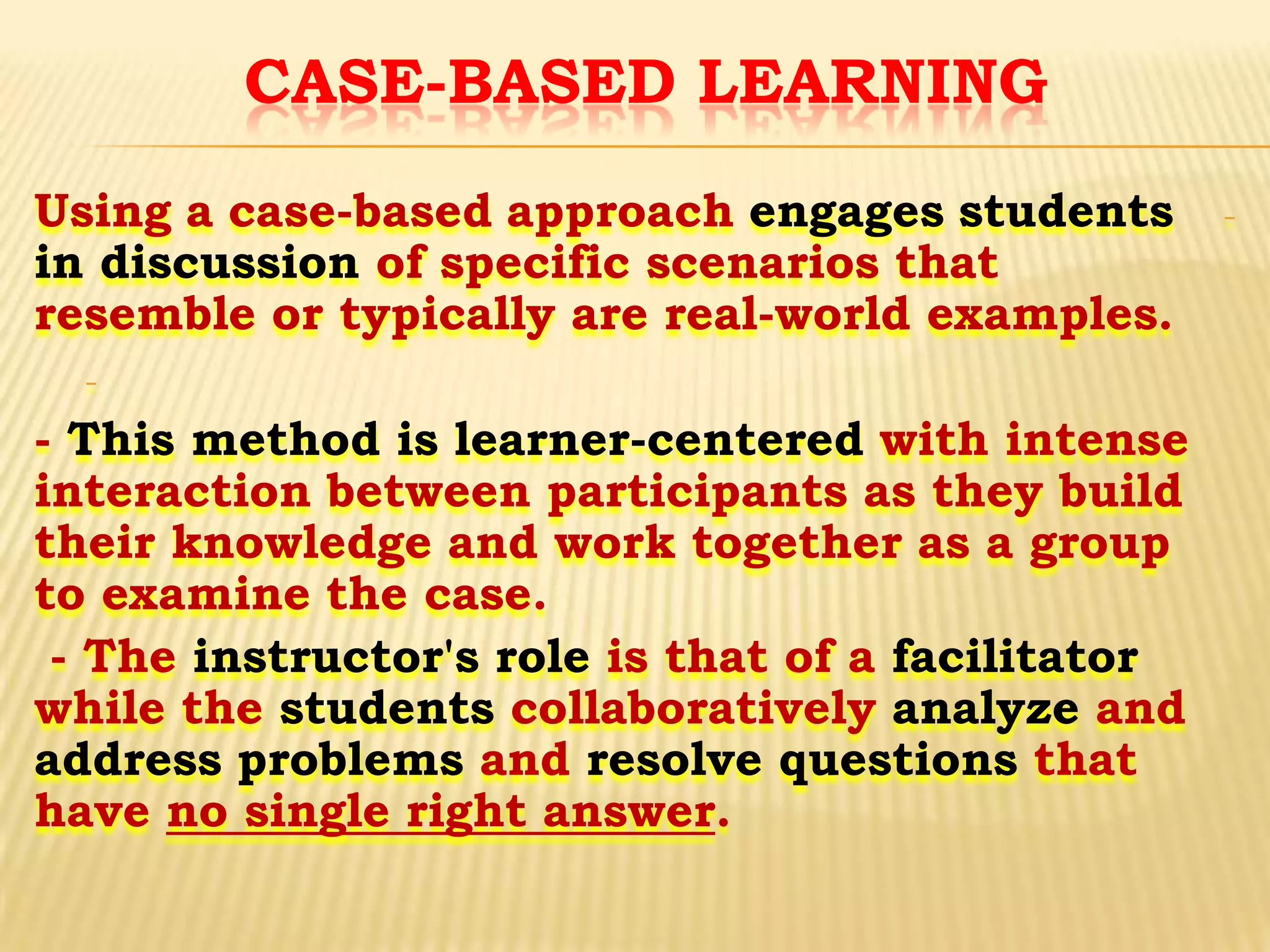 Case-Based Education | PPSX