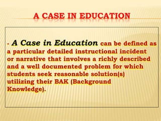 Case-Based Education | PPSX