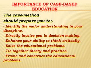 Case-Based Education | PPSX