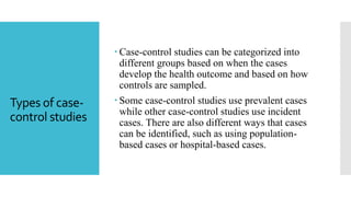 Case control studies | PPTX