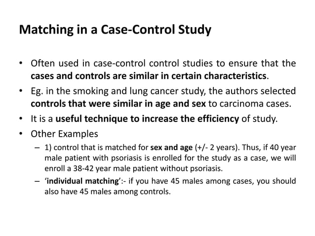 Case control studies | PPTX | Lung and Respiratory Health | Diseases ...