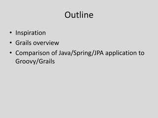 A Case for Grails | PPTX