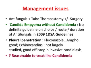 Case presentation : fungal empyema | PPT