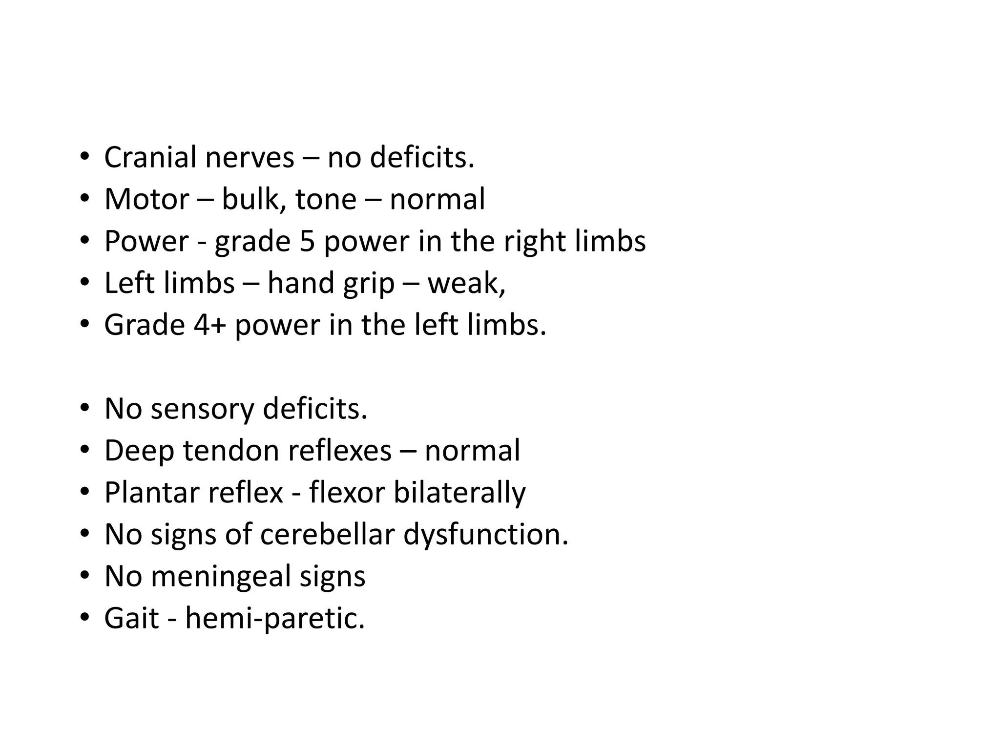 Case presentation on hemiparesis / hemiplegia.pptx