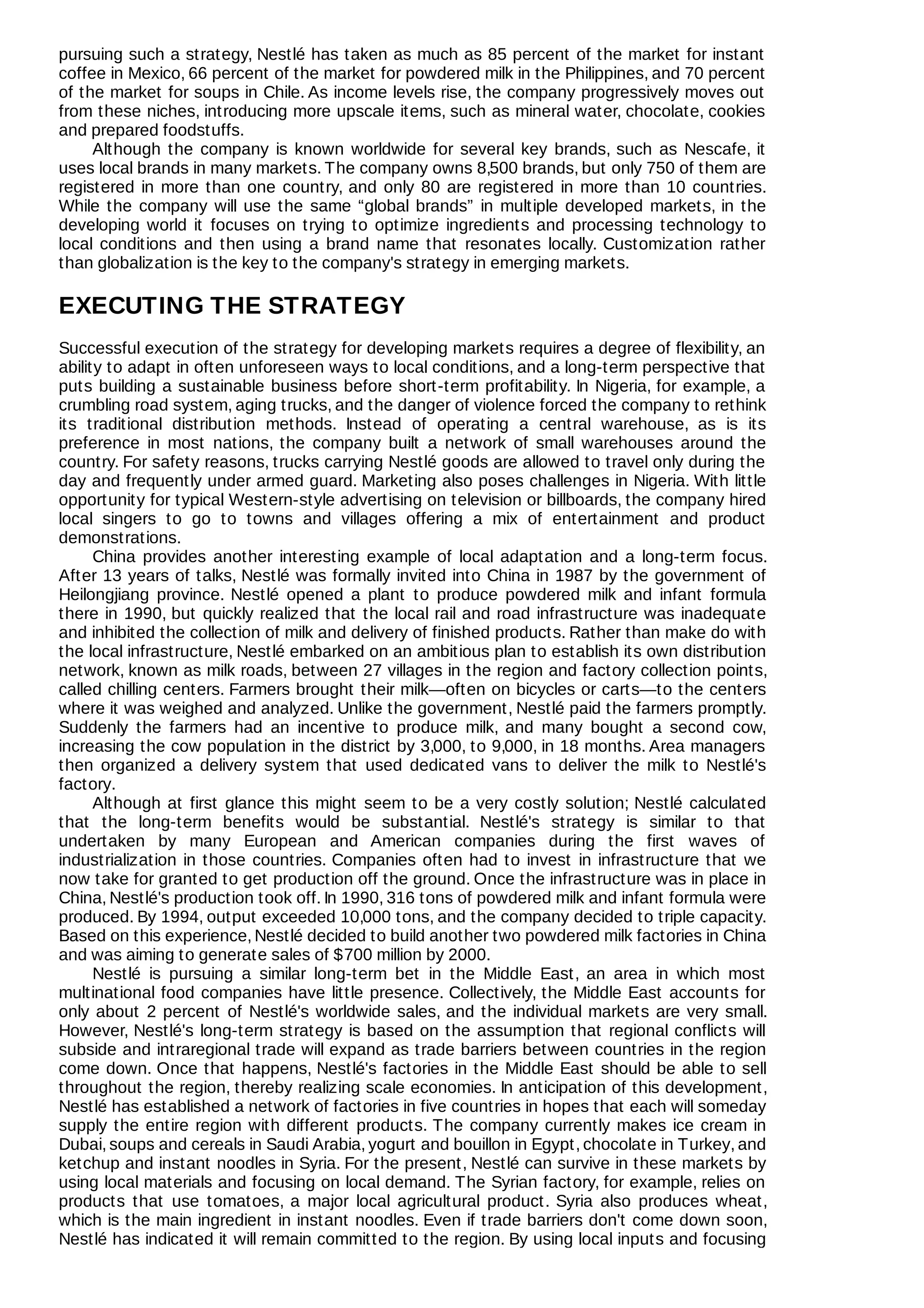 Case nestle global strategy | PDF