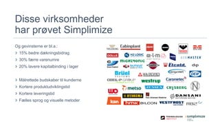 Simplimize succeshistorier - cases | PPT