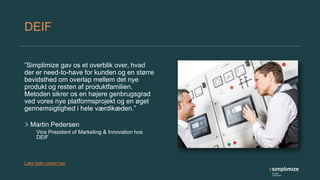 Simplimize succeshistorier - cases | PPT