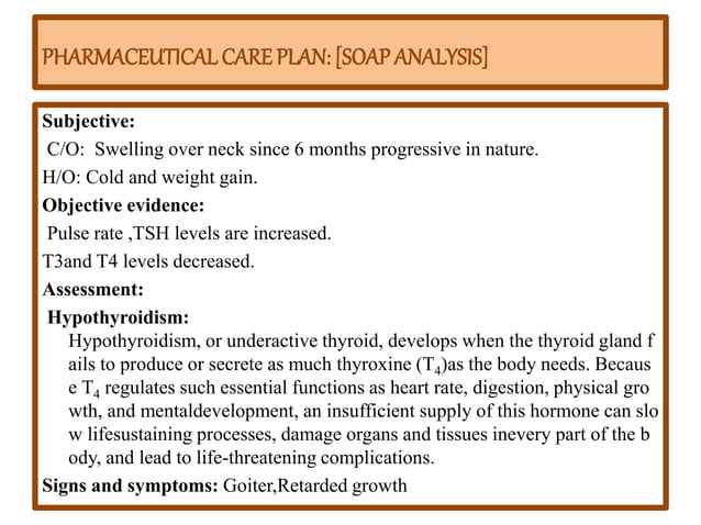 Case presentation on hypothyroidism | PPTX
