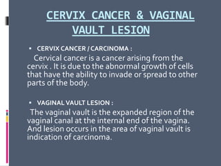 CERVIX CARCINOMA | PPTX