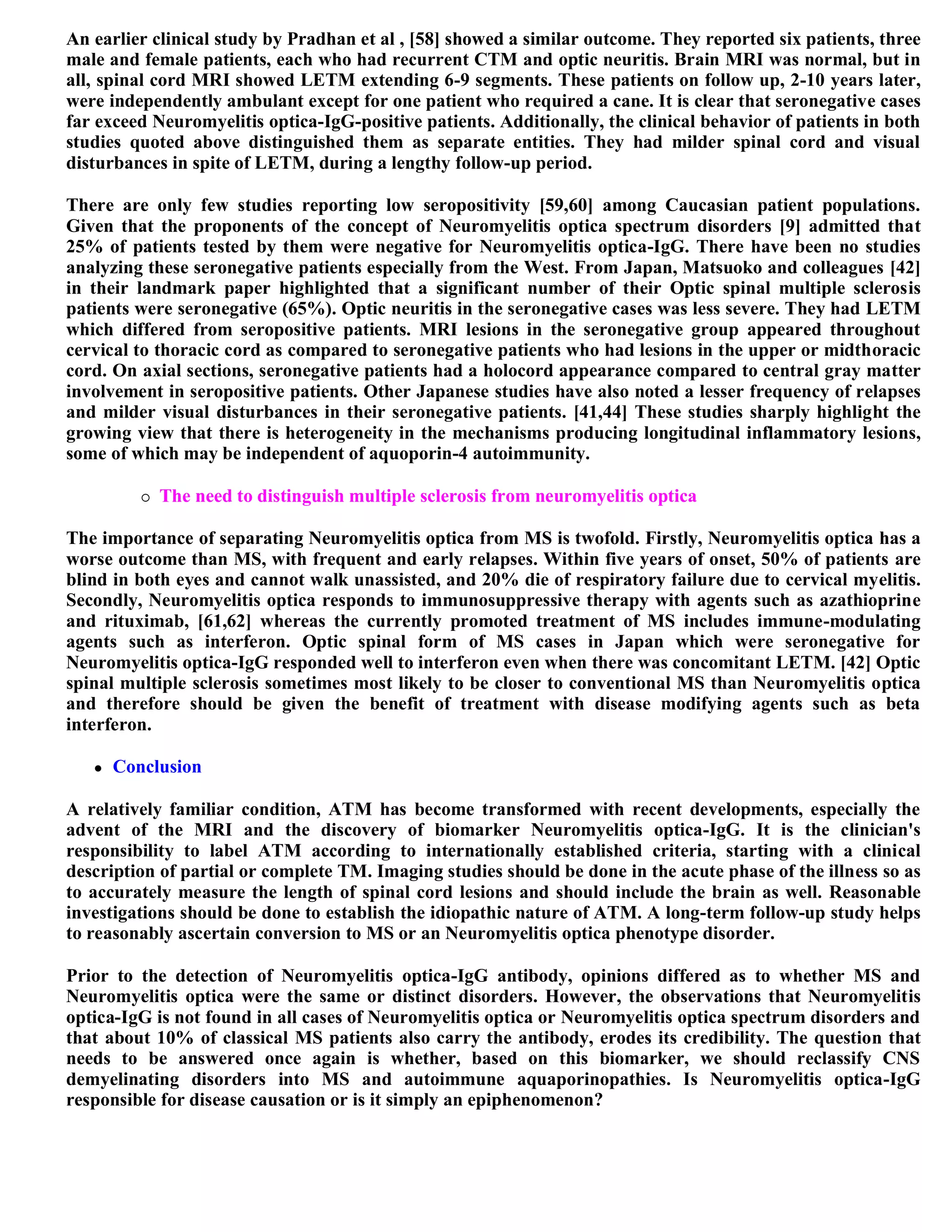 Case record...Acute postinfectious transverse myelitis (Transverse ...
