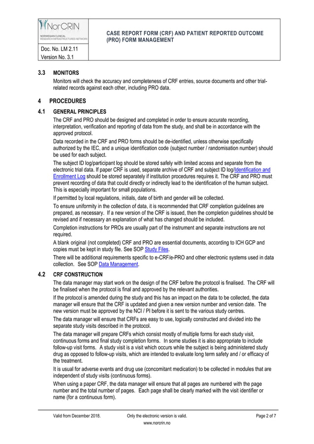 case report form crf | PDF