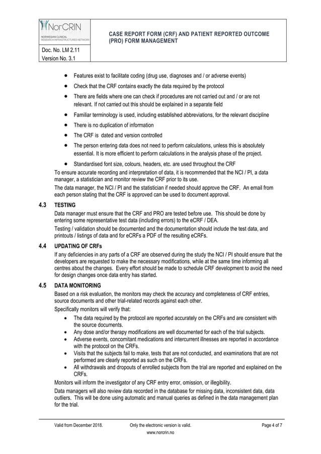 case report form crf | PDF