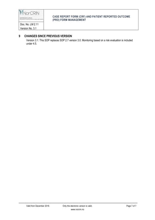 case report form crf | PDF