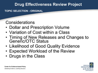 Drug Effectiveness Review Project | PPT | Pharmaceutical Drugs ...