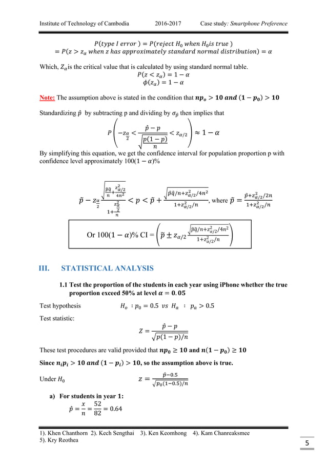 Case study: Probability and Statistic | PDF