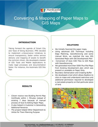 GIS Case Study for Hardcastle GIS | PDF