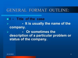 Case-Study-Analysis-Format-Guide.ppt | Business | Business and Finance
