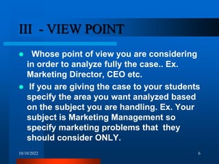 Case-Study-Analysis-Format-Guide.ppt | Business | Business and Finance