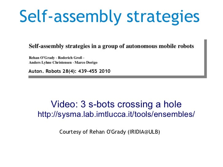 Self-assembly Strategies
