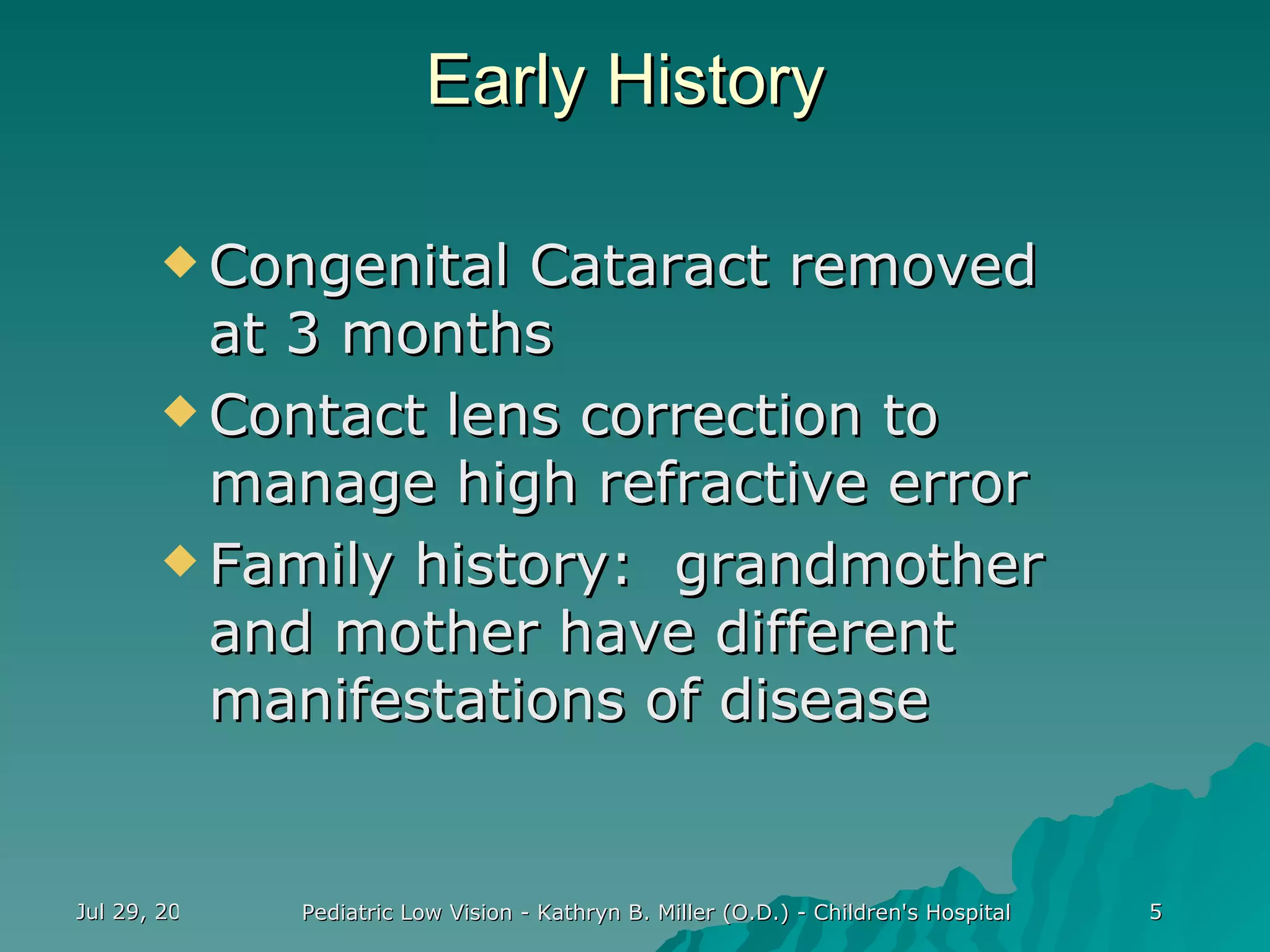 Case Study: Congenital Cataracts | PPT
