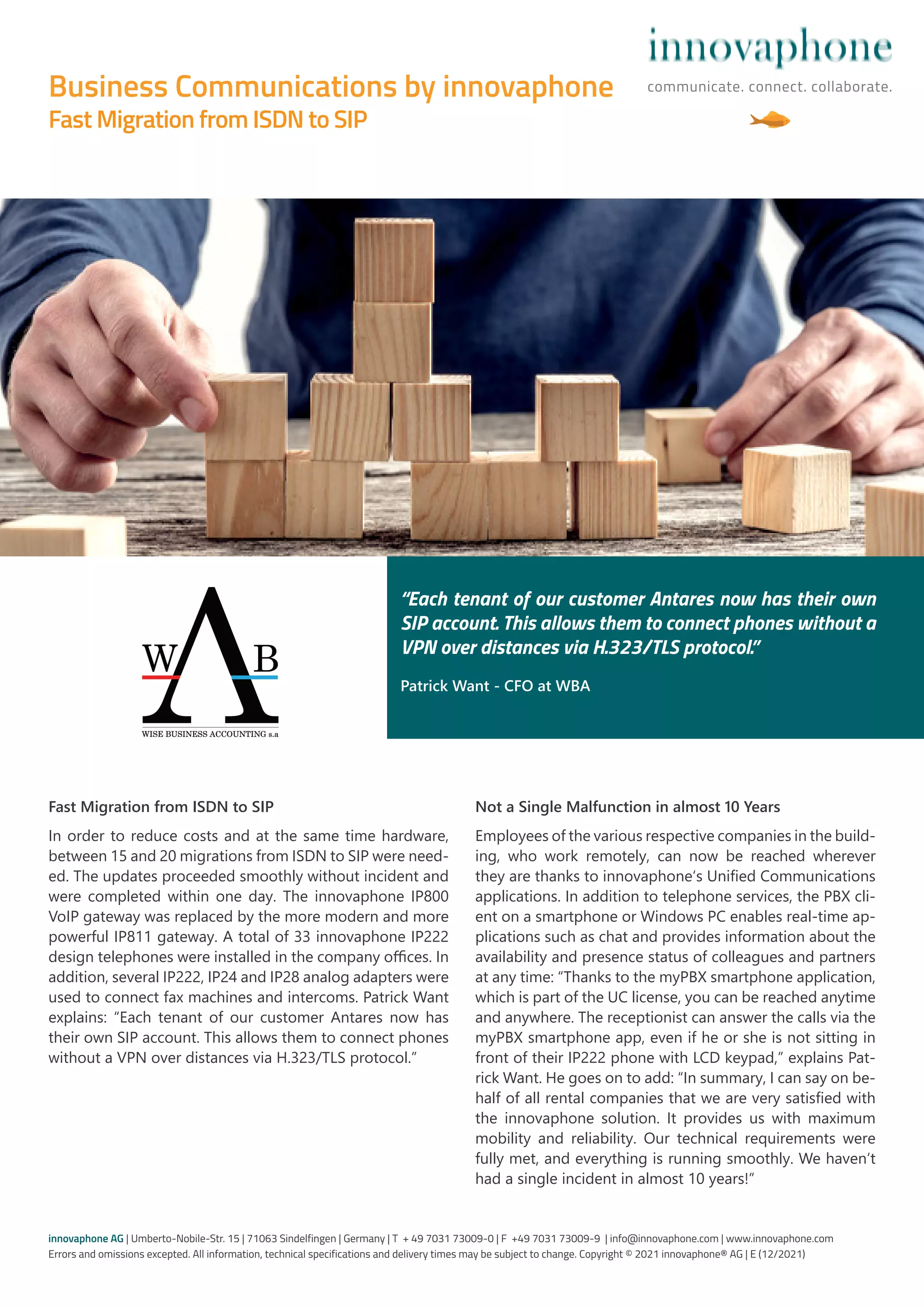 innovaphone Case Study: Antares | EN | PDF