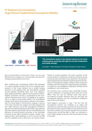 Case study innovaphone: Hugo Hamann / EN | PDF | Computer Software and ...