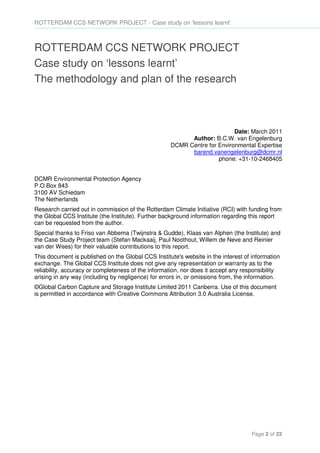 Case study-lessons-learnt-methodology-and-plan-research | PDF