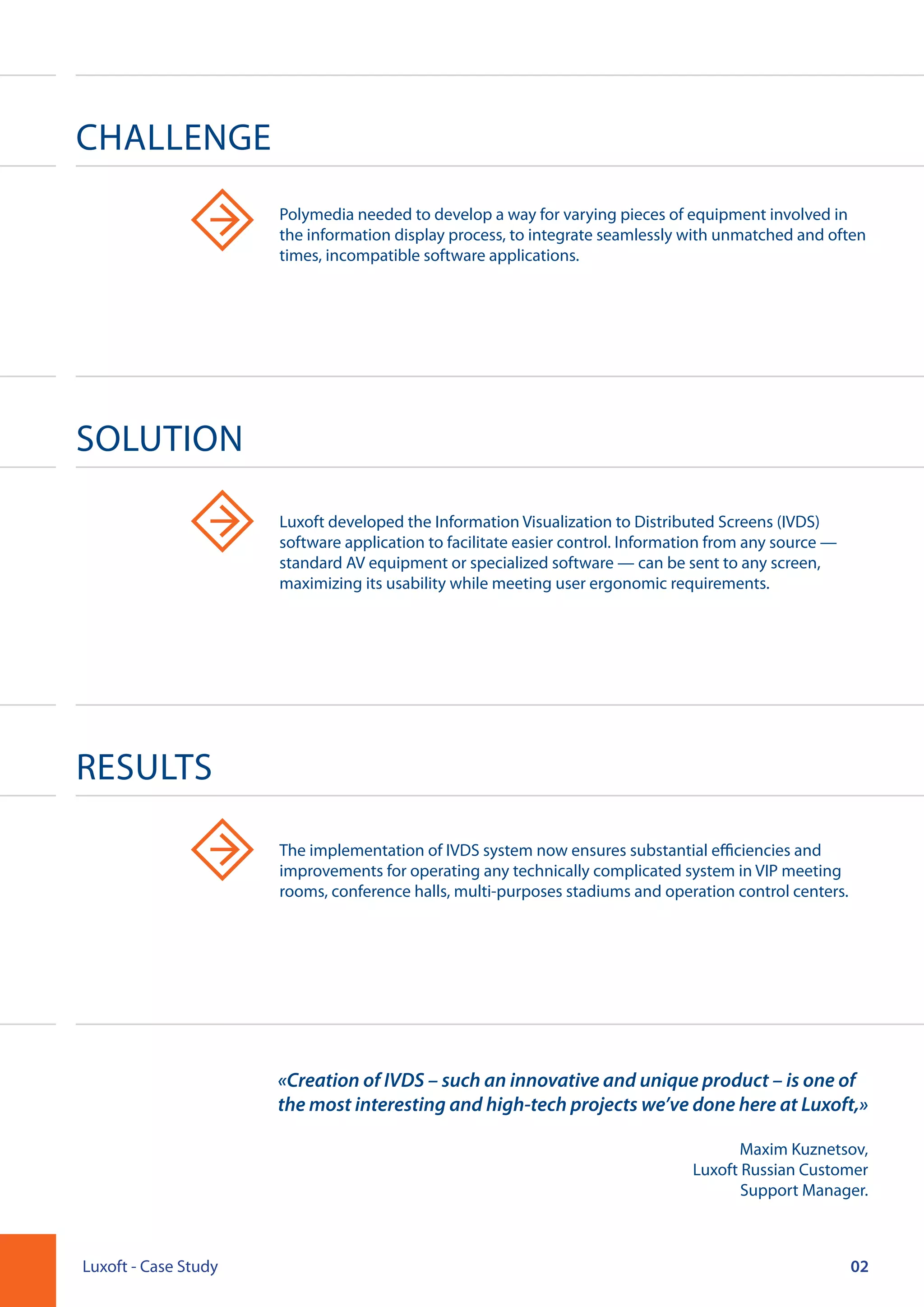 Case study luxoft helps leading av solution provider media luxoft for ...