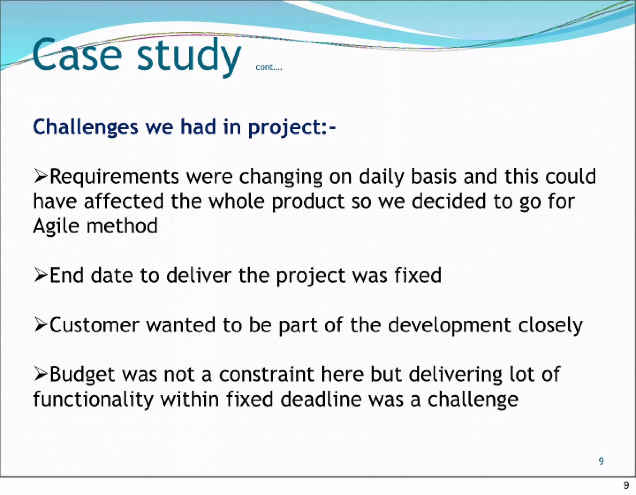 Case Study of Agile Testing | PDF
