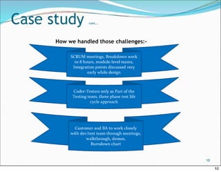 Case Study of Agile Testing | PDF
