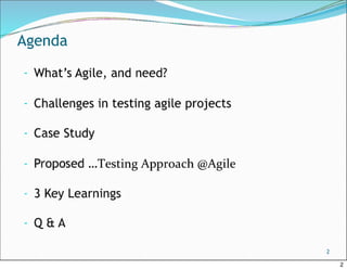 Case Study of Agile Testing | PDF
