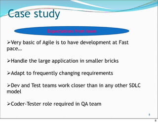 Case Study of Agile Testing | PDF