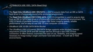 Case study on Physical devices used in Computer forensics. | PPT