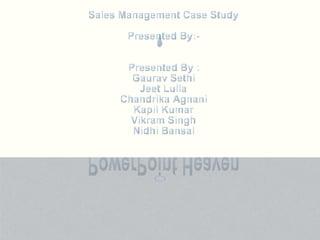 Case Study Presentation | PPT | Sales | Business