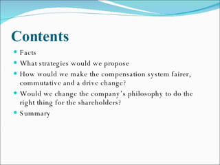 Compensation Case Study | PPT