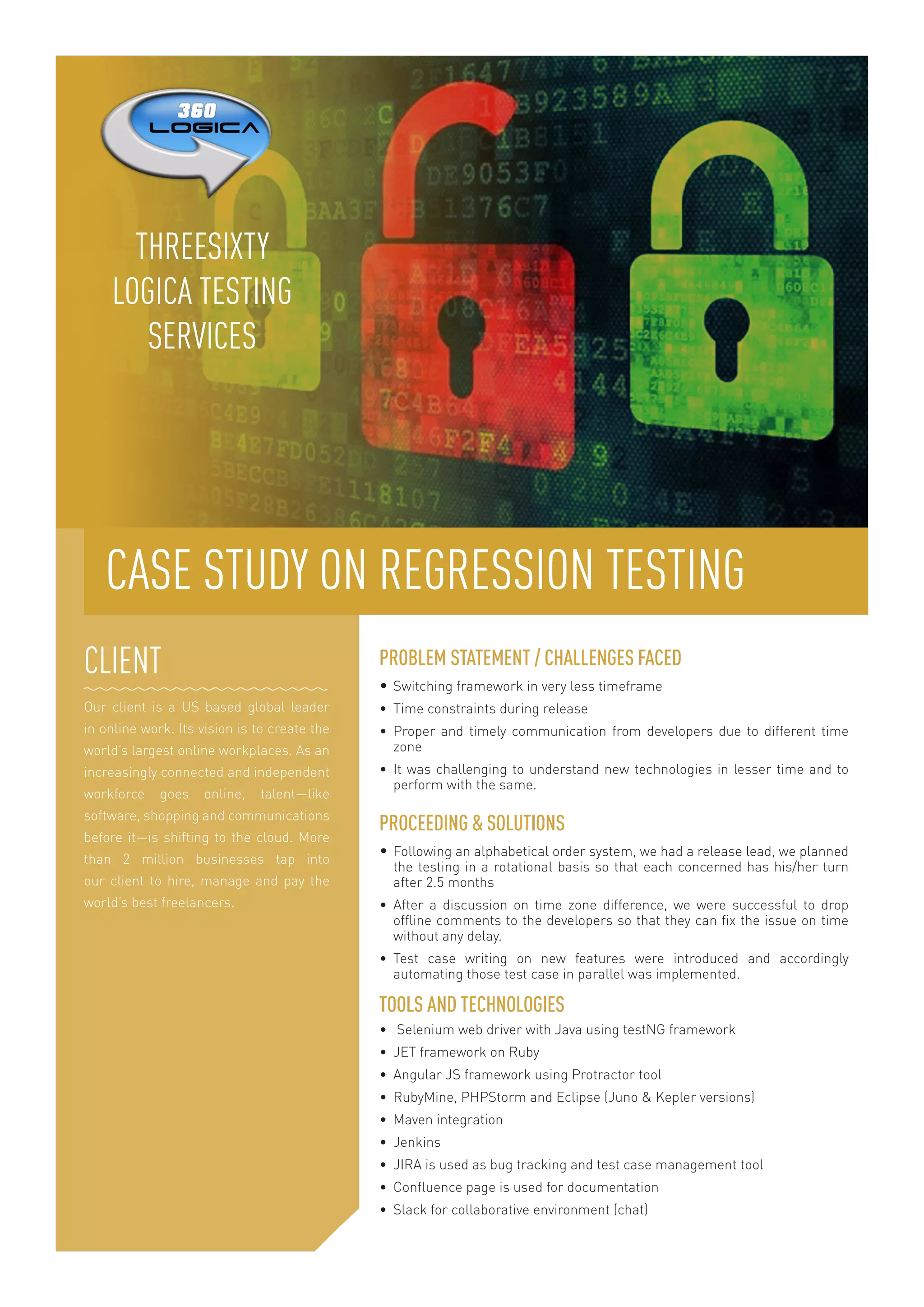 Case study-regression-testinga | PDF